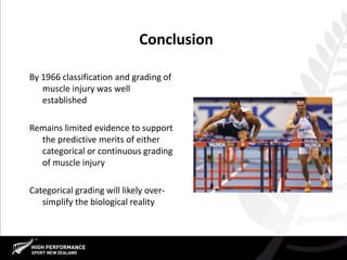 Bruce Hamilton - Classification and Grading of Muscle Injuries | PDF