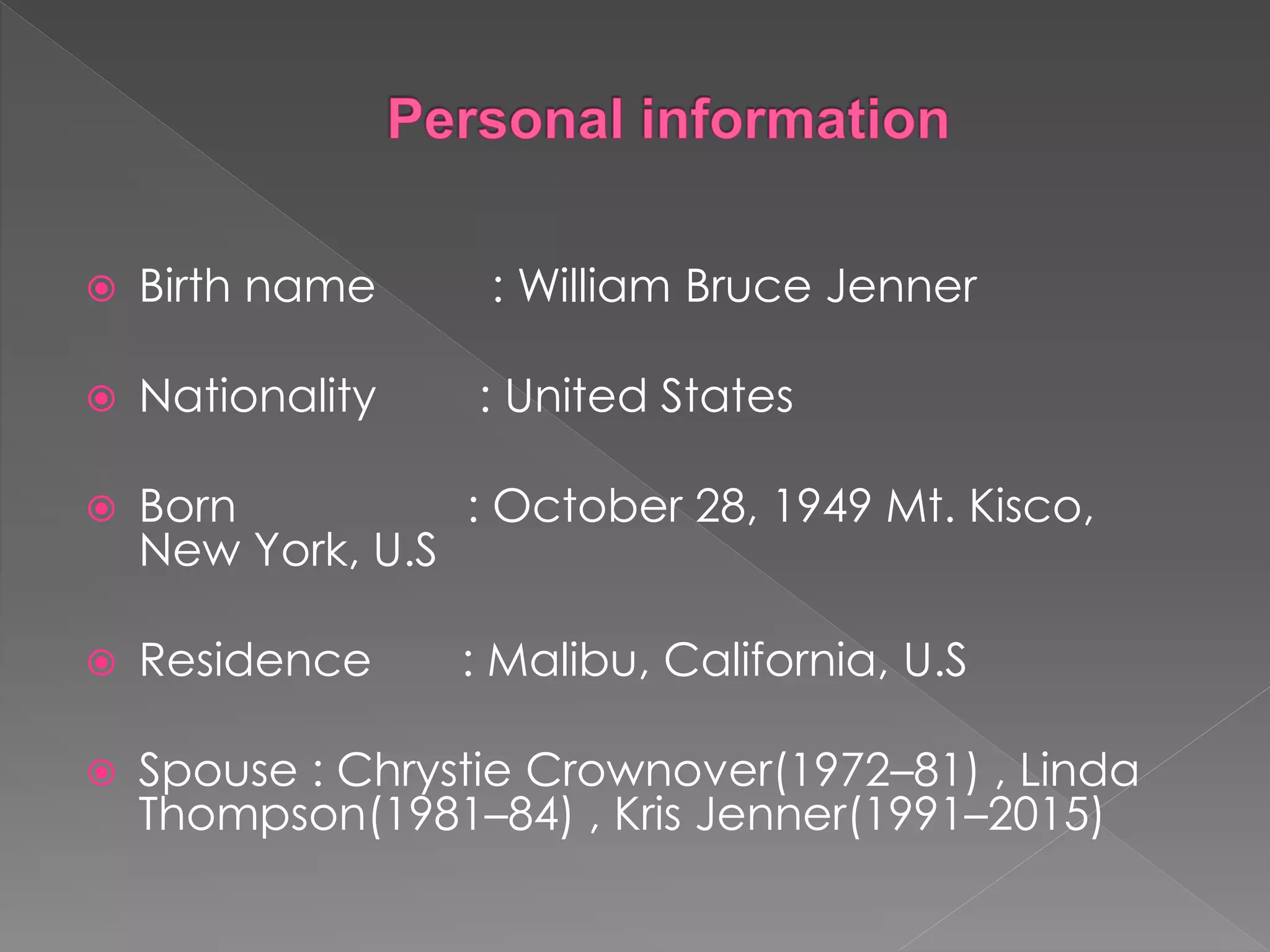 Bruce jenner | PPT