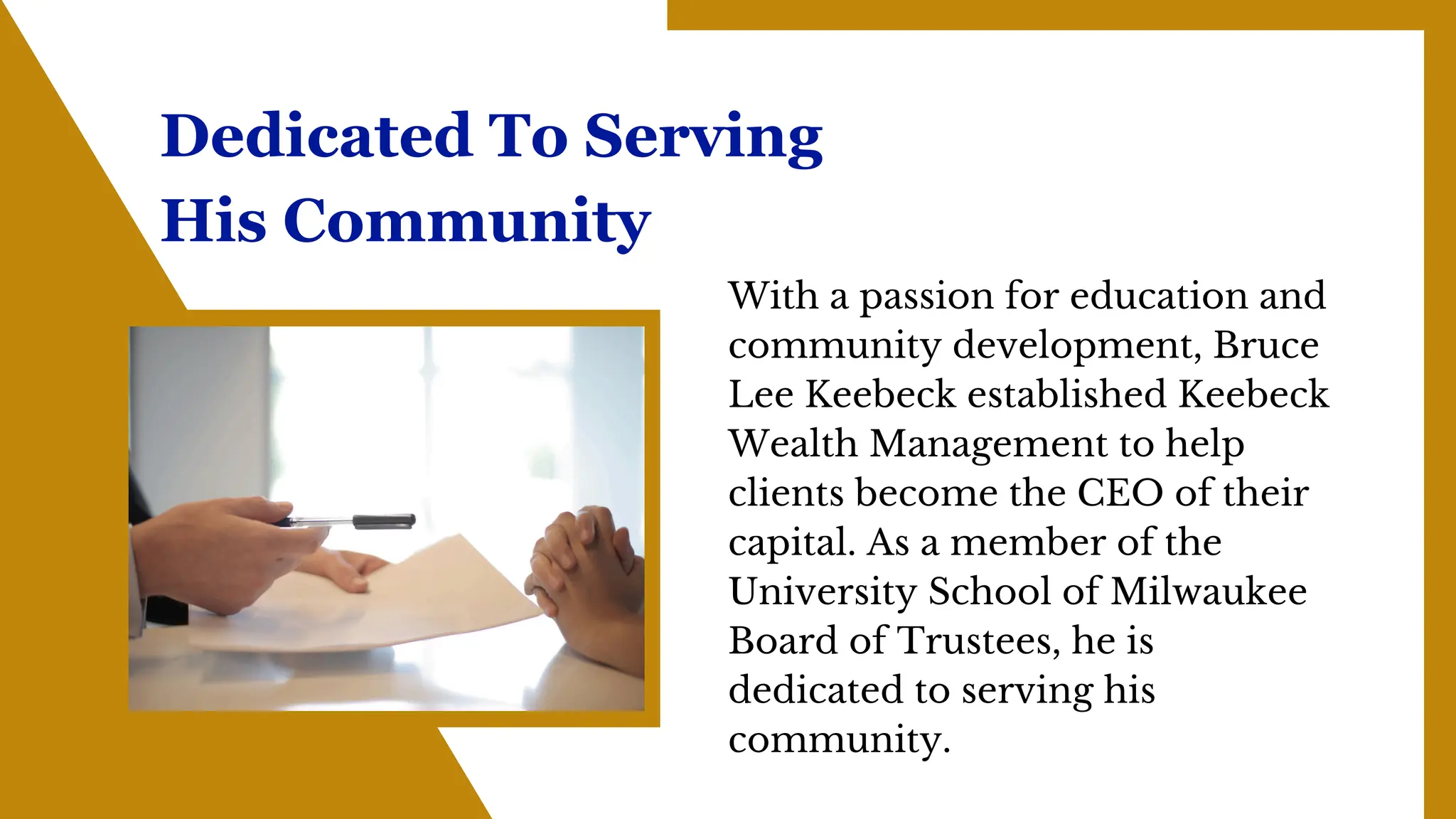 Bruce Lee Keebeck - An Industry Leader | PDF