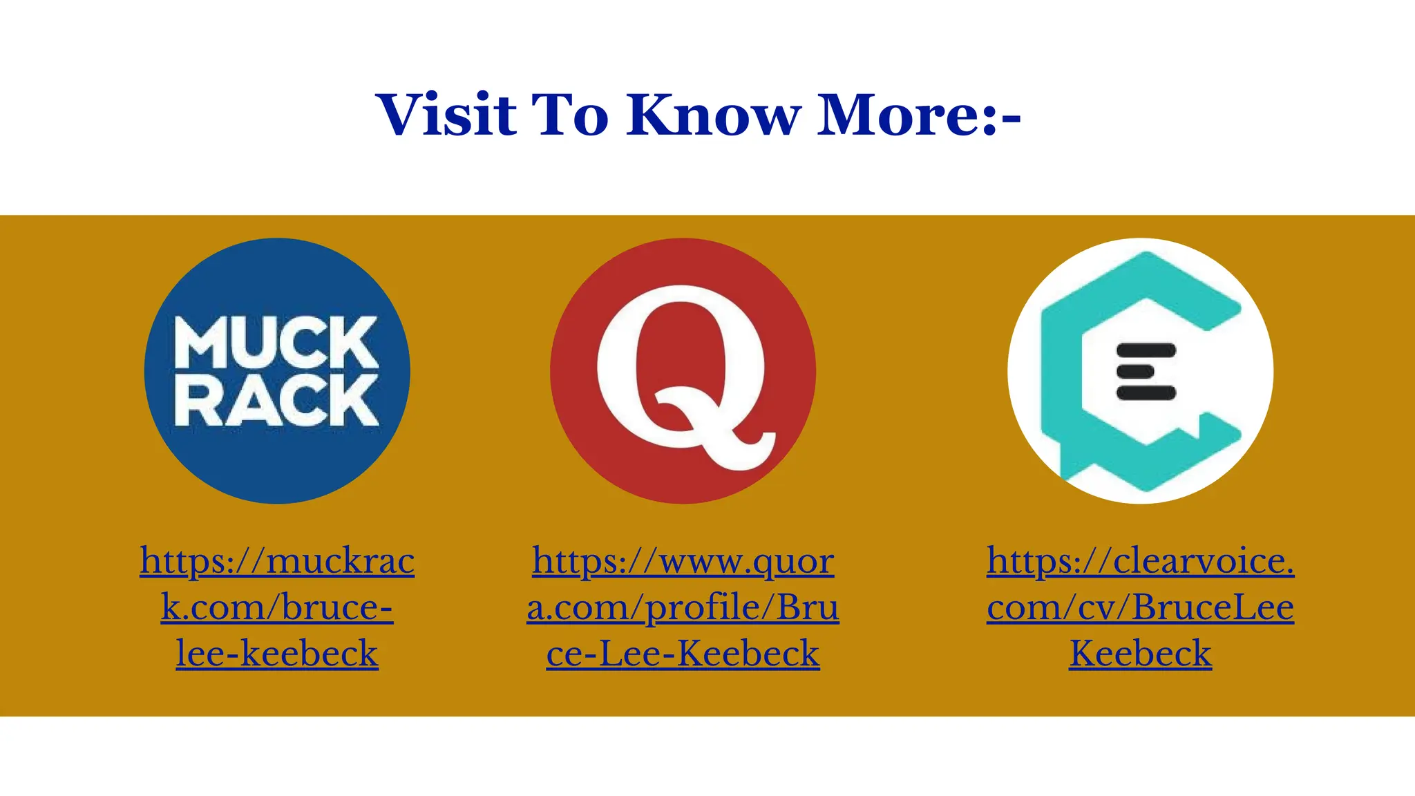 Bruce Lee Keebeck - An Industry Leader | PDF