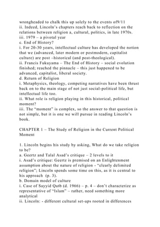 Bruce Lincoln’s Holy Terrors Thinking About Religion After Septem.docx