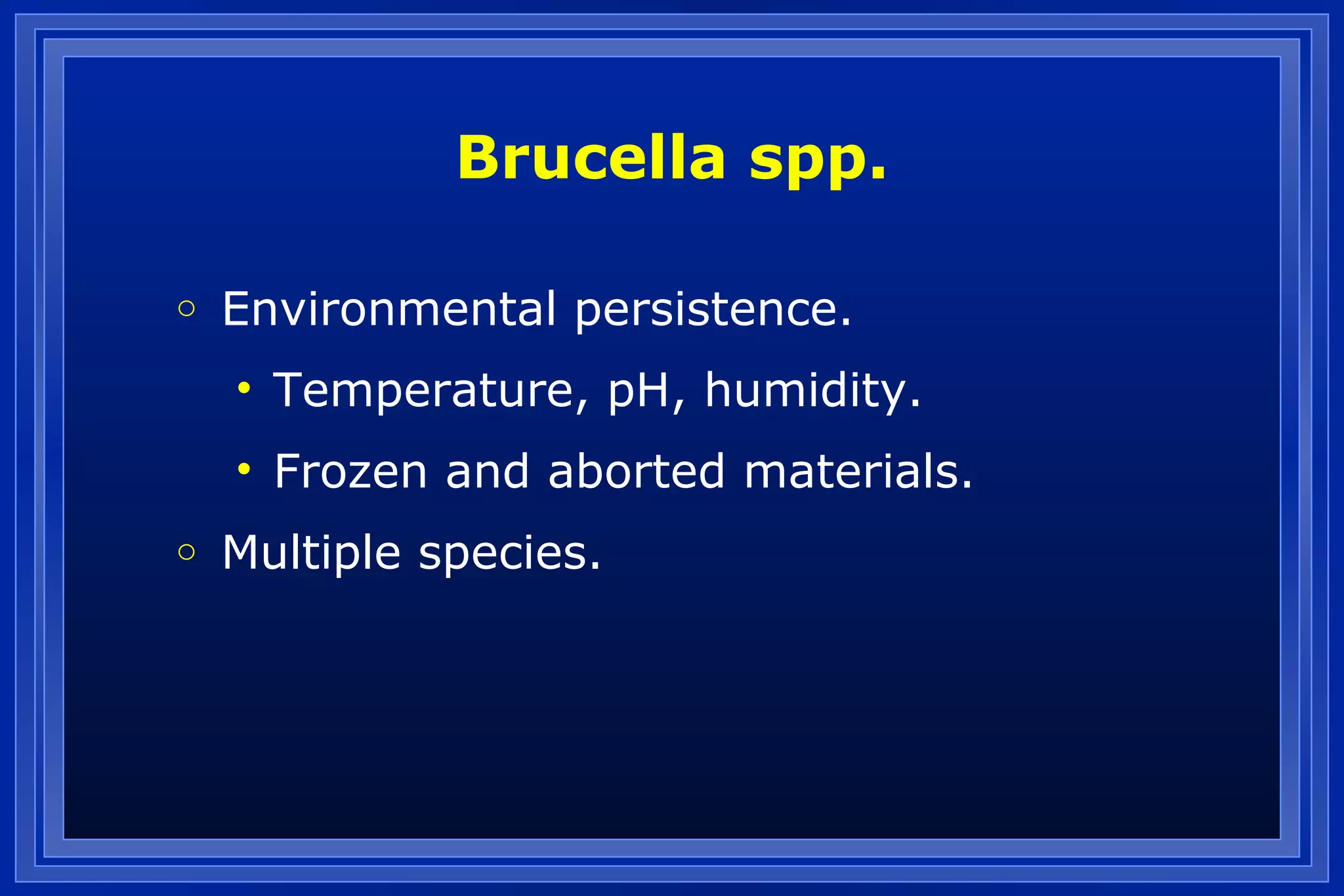 Brucella and brucellosis | PPT