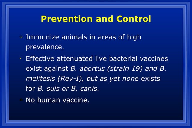 Brucella and brucellosis | PPT | Infectious Diseases | Diseases and ...