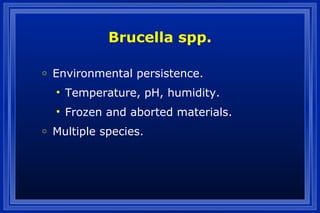 Brucella and brucellosis | PPT