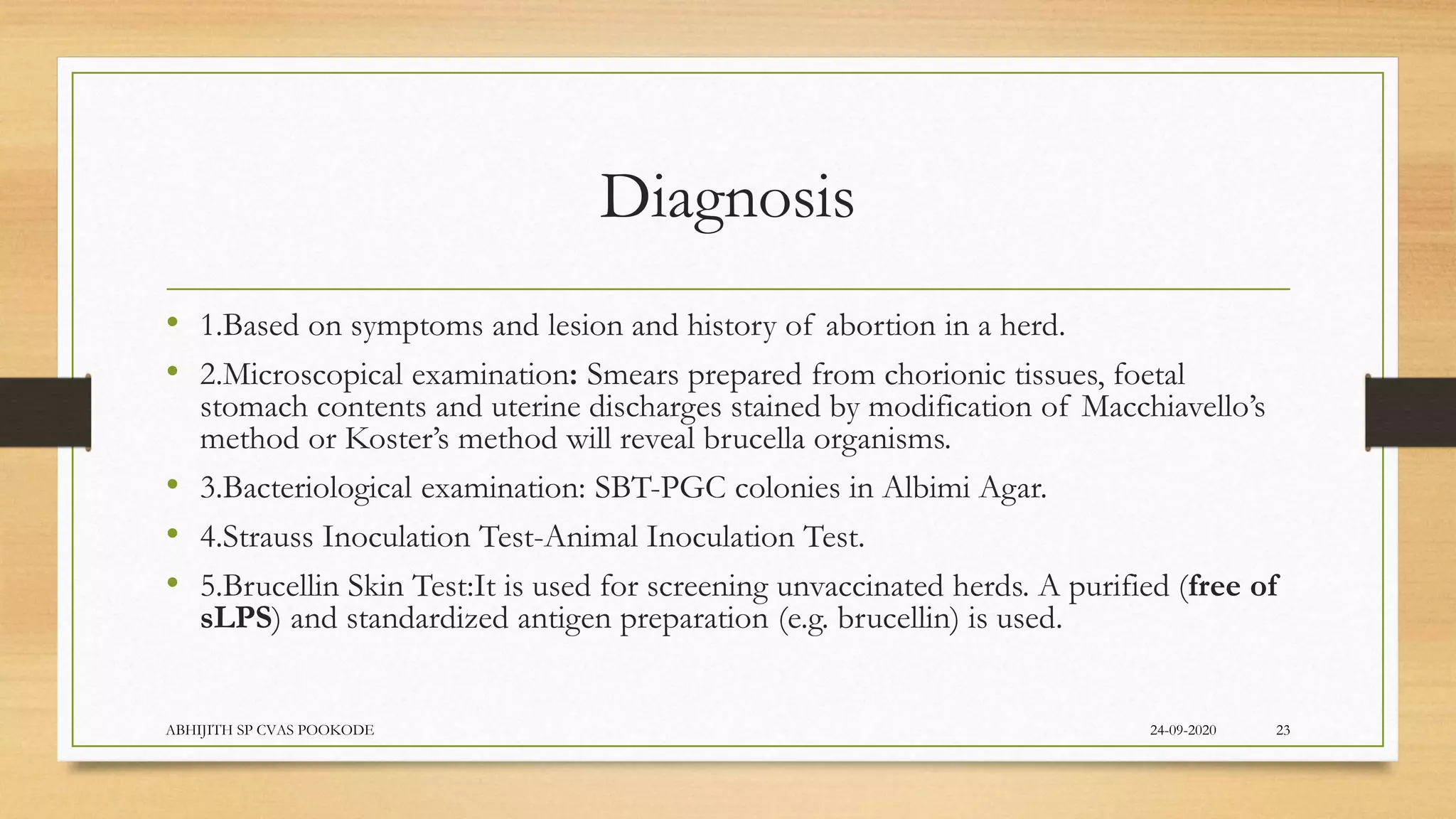Brucella and brucellosis | PPTX