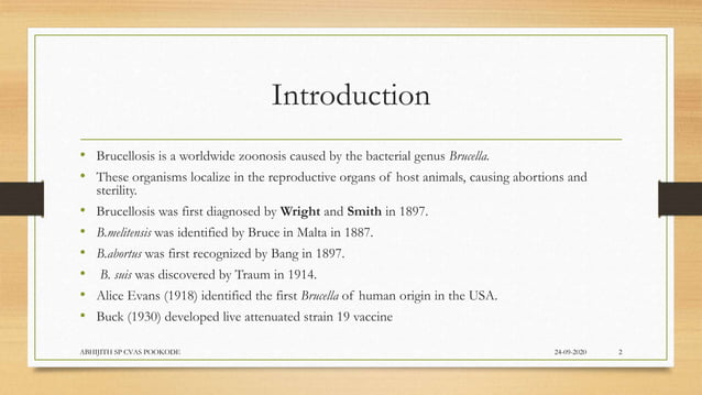 Brucella and brucellosis | PPTX | Infectious Diseases | Diseases and Conditions