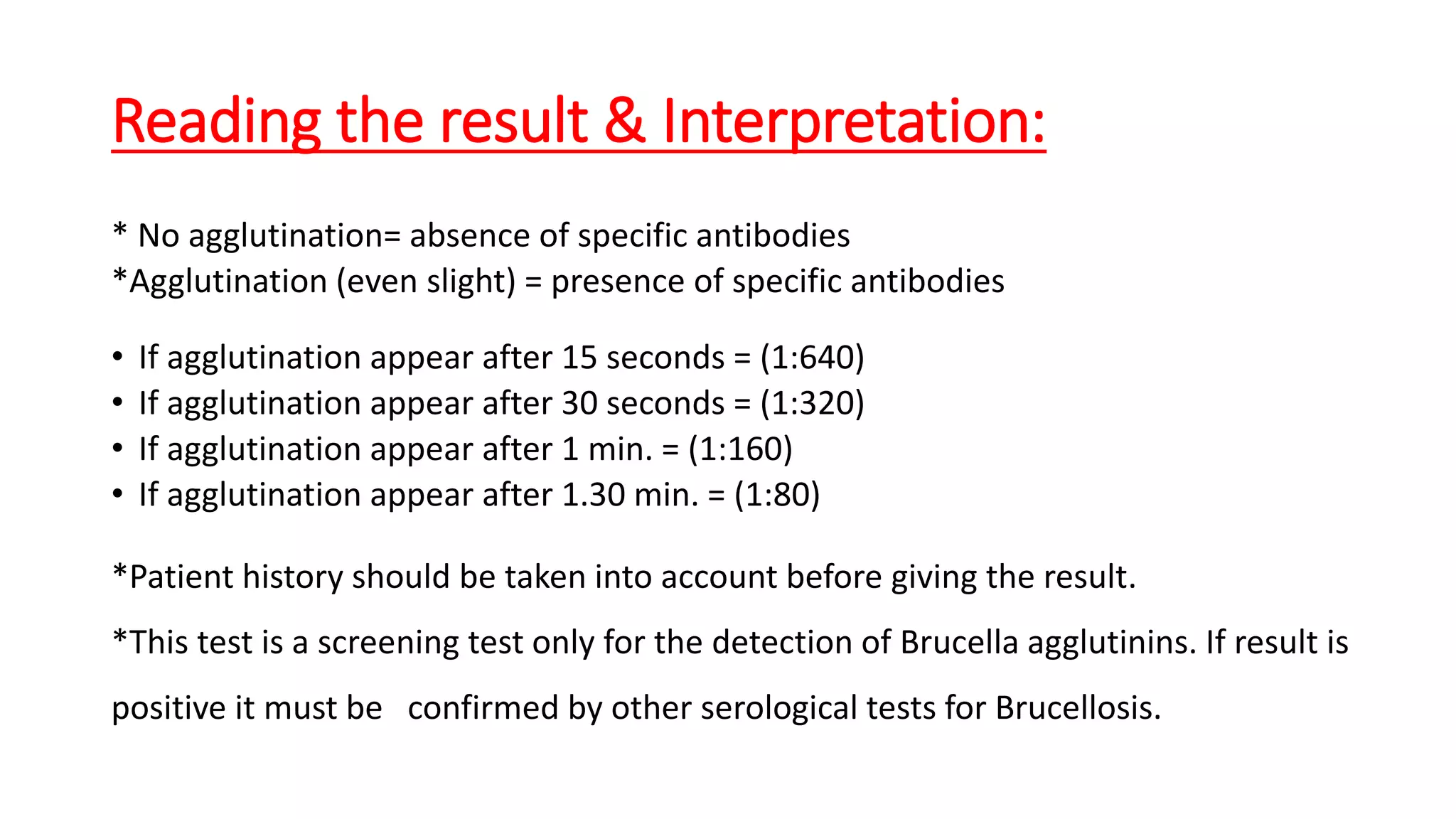 Brucella test (rose bengal test) | PPTX
