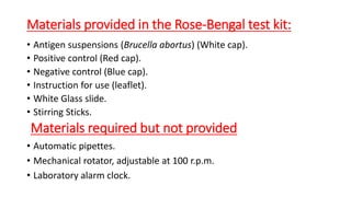 Brucella test (rose bengal test) | PPT