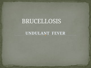 BRUCELLOSIS Candidiasis presented by Dr Taysir Ramadan of Department of ...