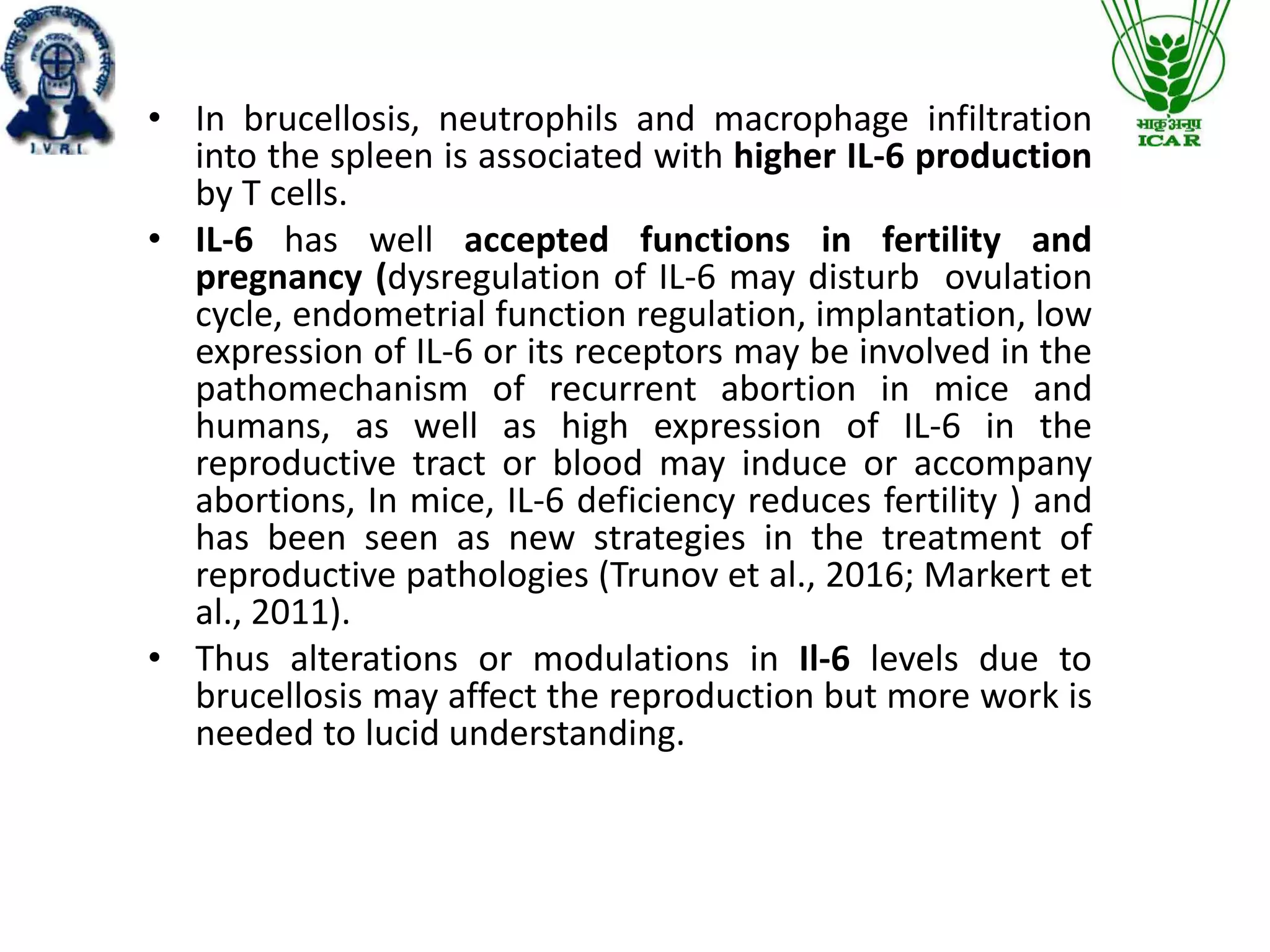 Brucellosis a negative modulator of reproduction | PPT