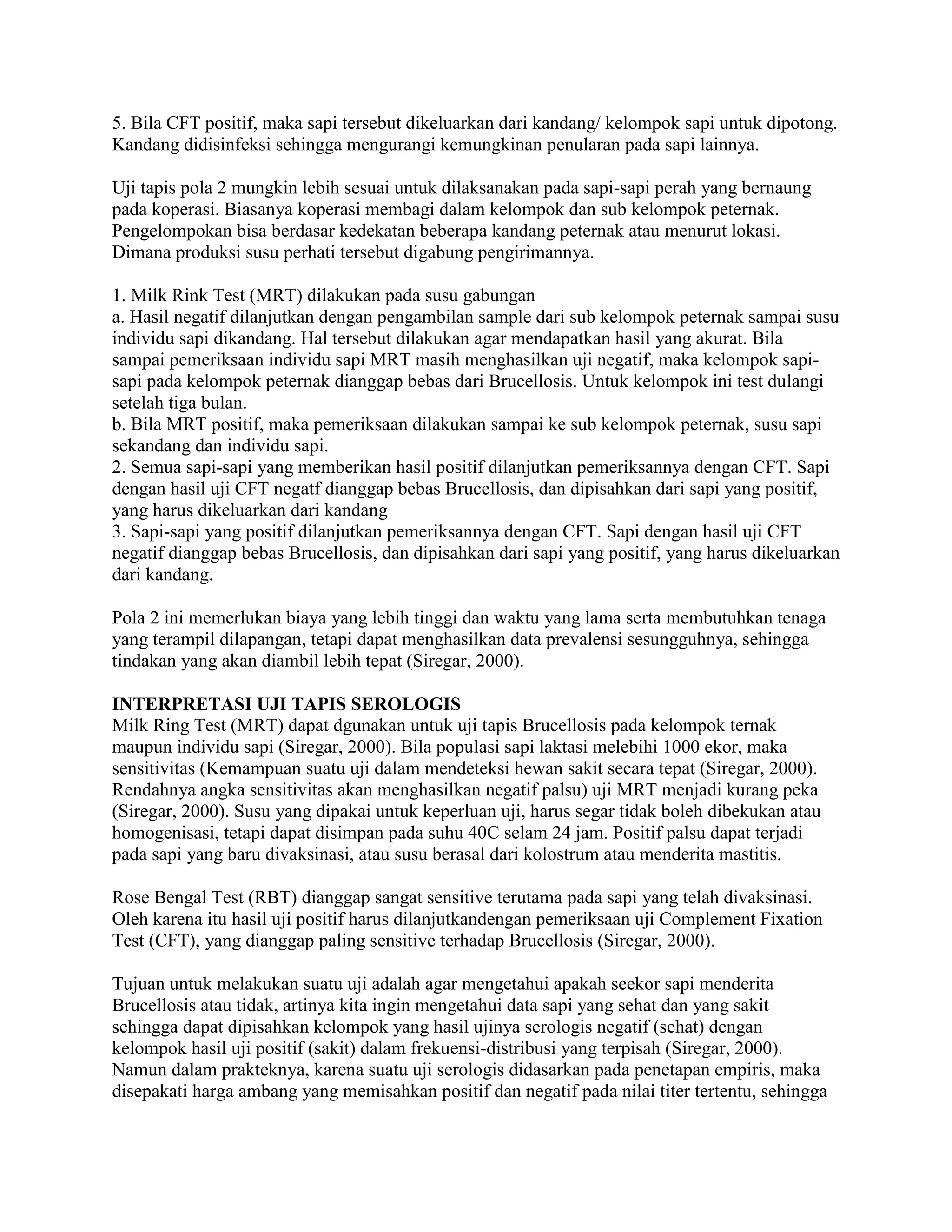 Brucellosis adalah penyakit reproduksi menular ruminansia yang disebabkan oleh kuman brucella sp ...