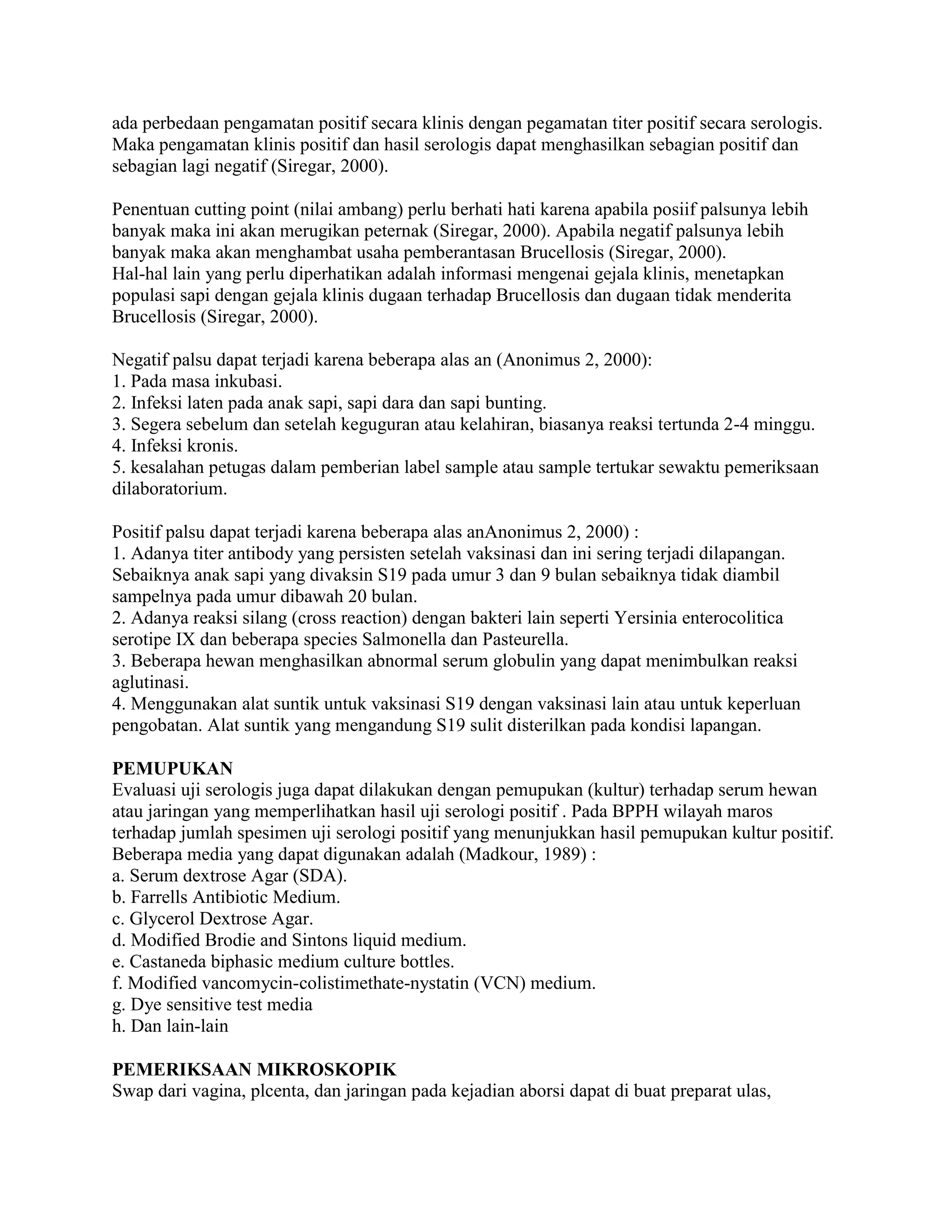 Brucellosis adalah penyakit reproduksi menular ruminansia yang disebabkan oleh kuman brucella sp ...