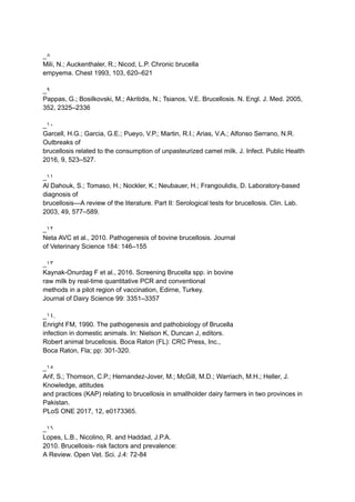 Brucellosis and its risks to humans and animals, the economy of ...