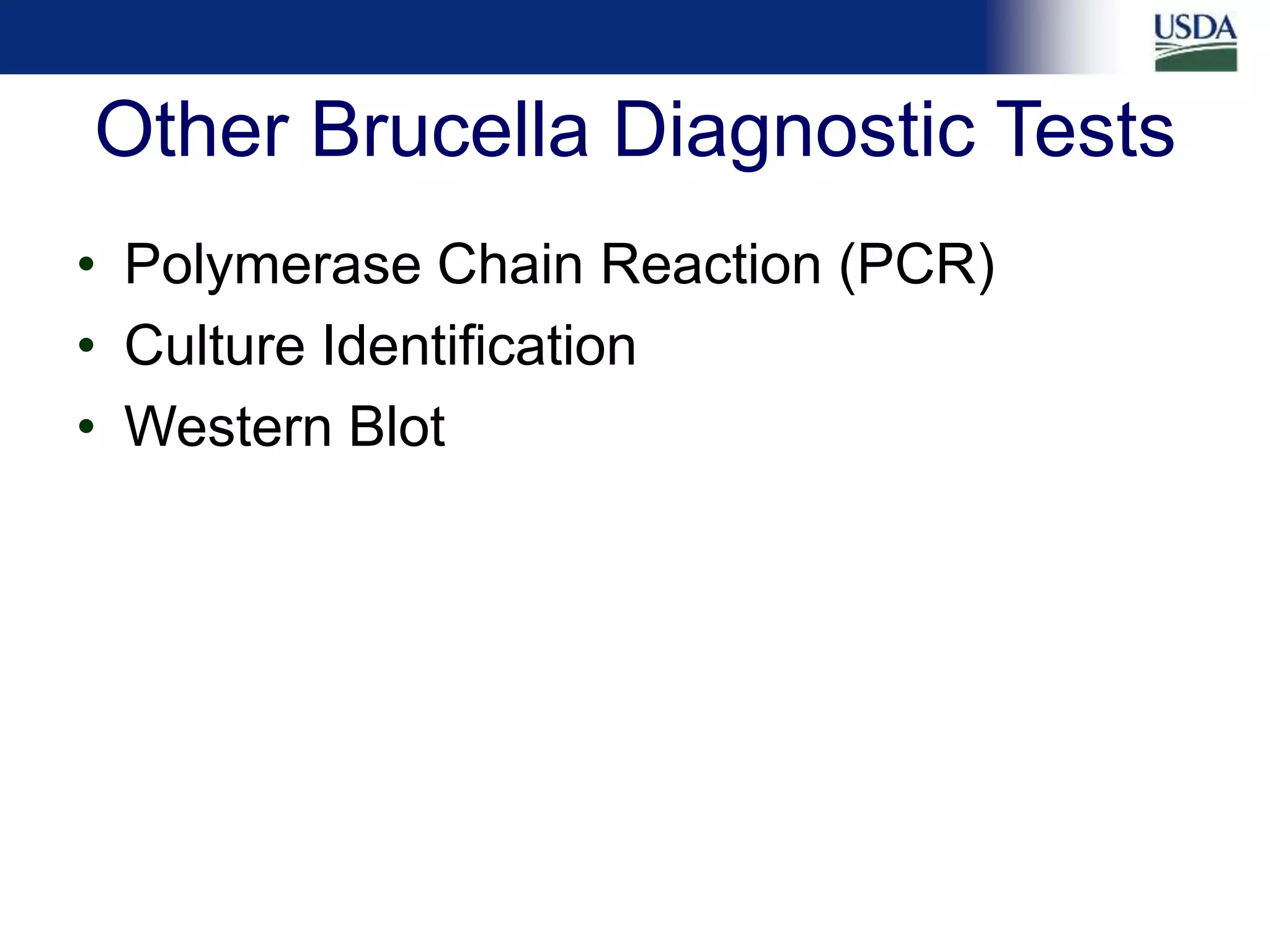 Differential diagnosis of brucellosis serologic reactions | PPTX