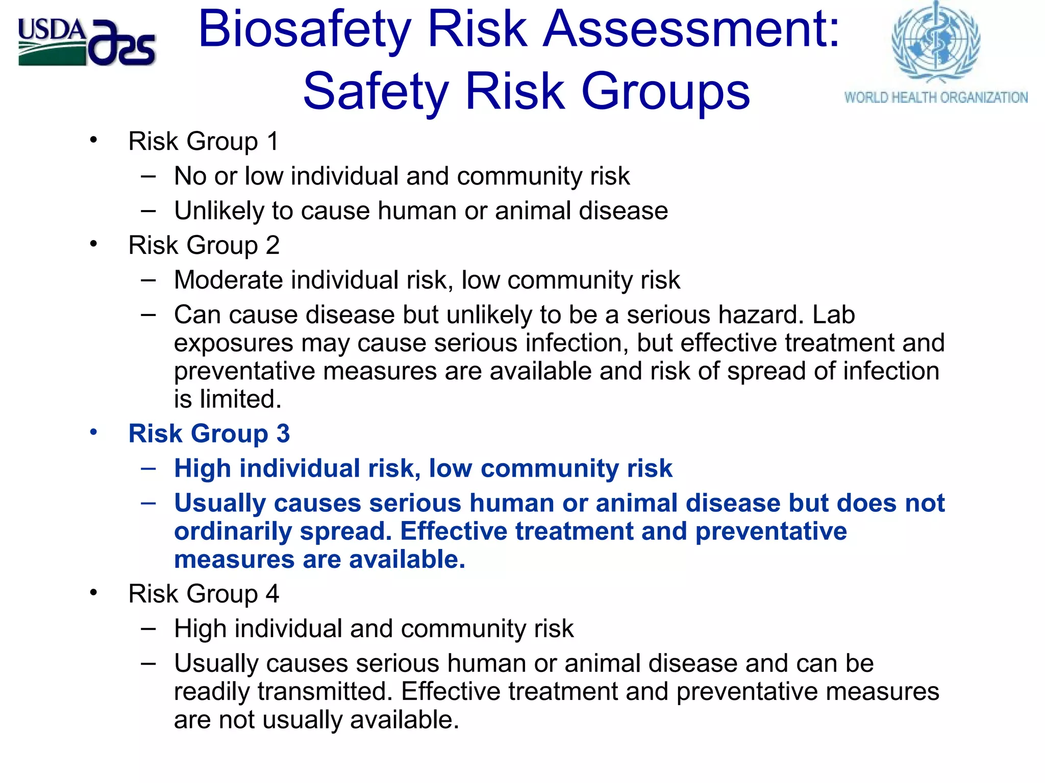 Laboratory biosafety and biosecurity issues related to Brucella research and diagnostics | PPT