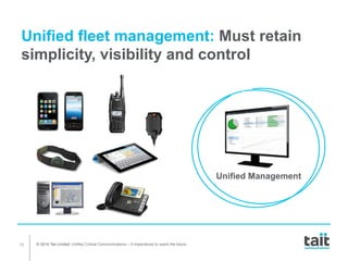 Introducing unified critical communications | PPT