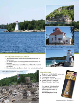 Bruce Peninsula Map and Accomodations | PDF | North America Travel ...