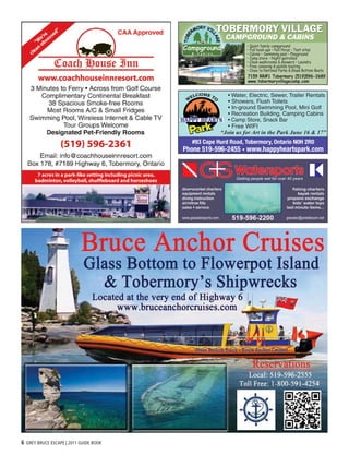 Bruce Peninsula Map and Accomodations | PDF