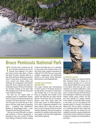Bruce Peninsula Map and Accomodations | PDF | North America Travel ...