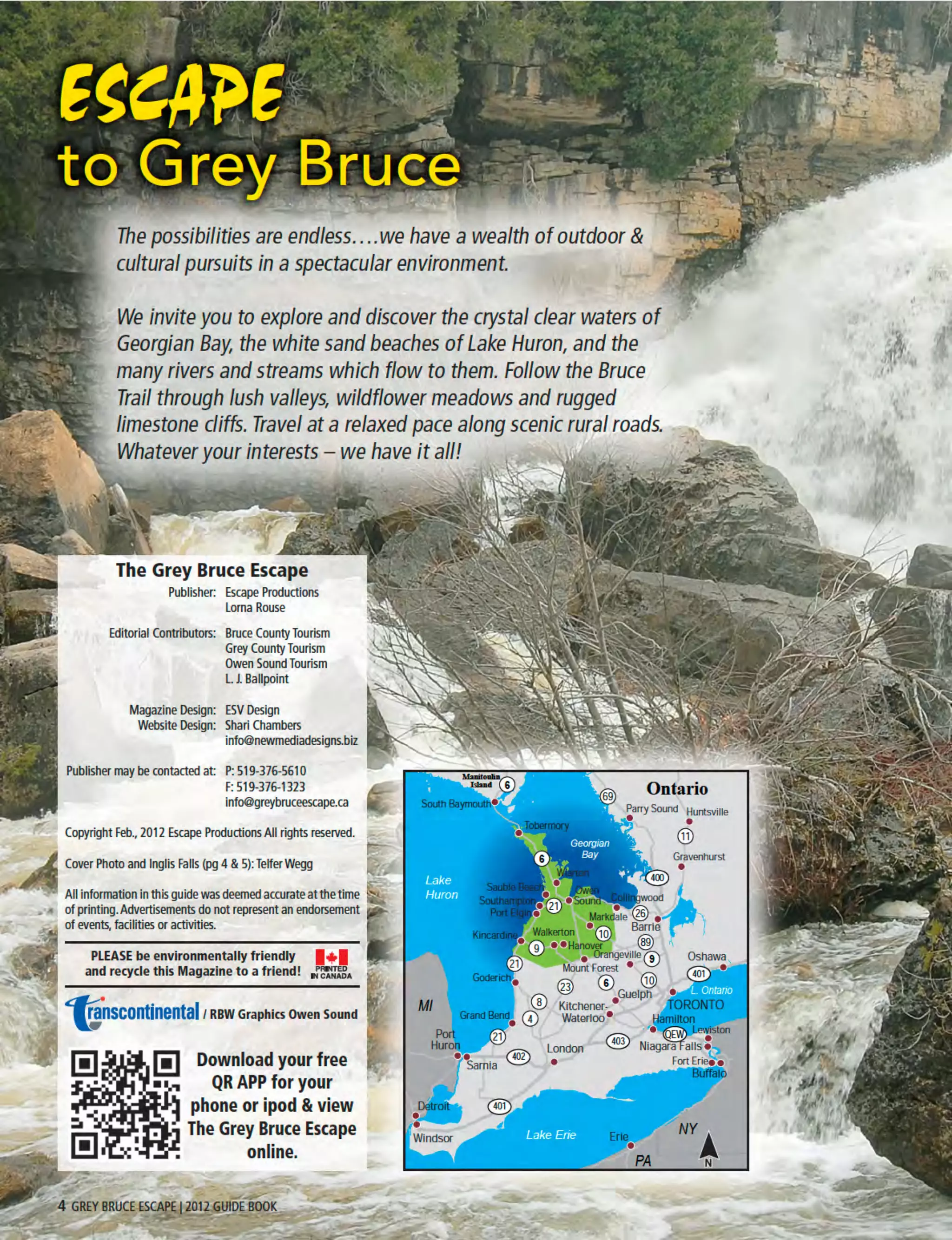 Grey Bruce Escape 2012 Magazine | Bruce Peninsula | PDF