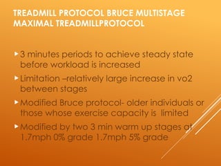 BRUCE PROTOCOL: MEASURE OF FUNCTIONAL CAPACITY OF THE INDIVIDUAL | PPTX