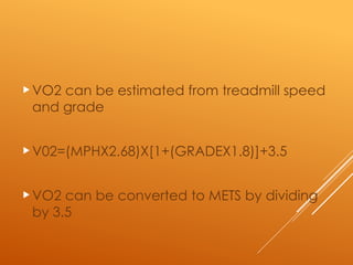 BRUCE PROTOCOL: MEASURE OF FUNCTIONAL CAPACITY OF THE INDIVIDUAL | PPTX