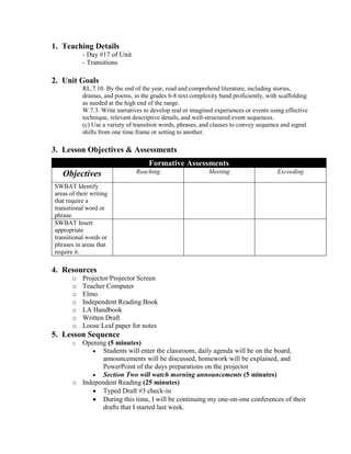 Bruck kassandra observation#3_lesson_plan | PDF