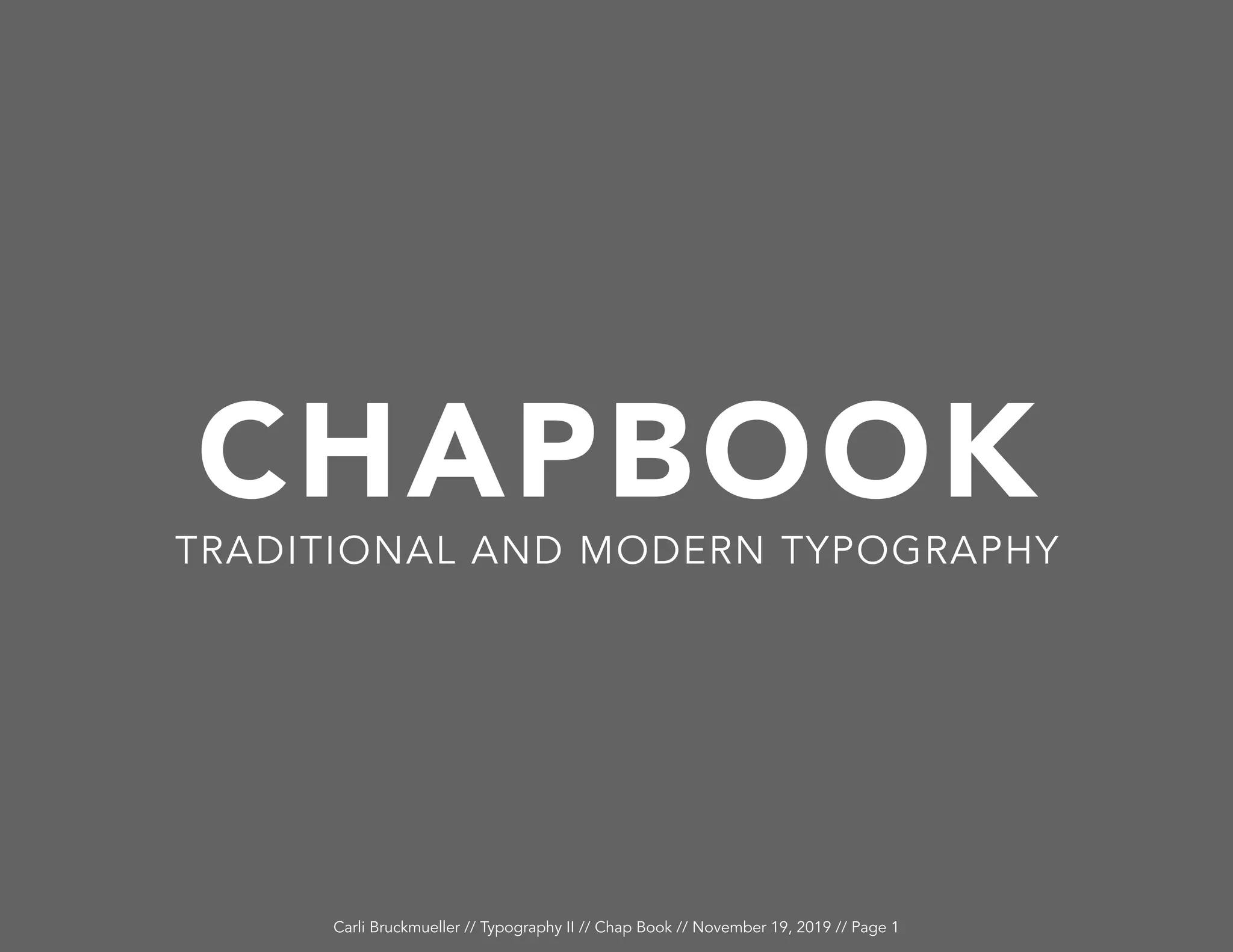 Chapbook: Family Favorites | PPT