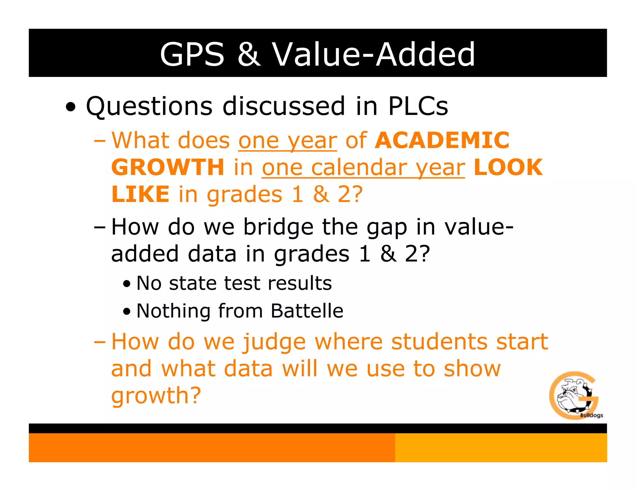 Value-Added Continuum Growth Charts | PDF