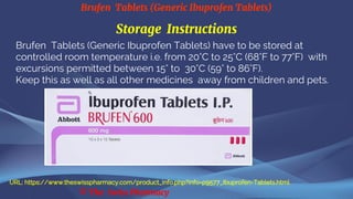 Brufen Tablets by Abbott India (Generic Ibuprofen Tablets) | PDF