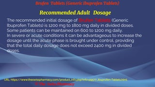 Brufen Tablets by Abbott India (Generic Ibuprofen Tablets) | PPT