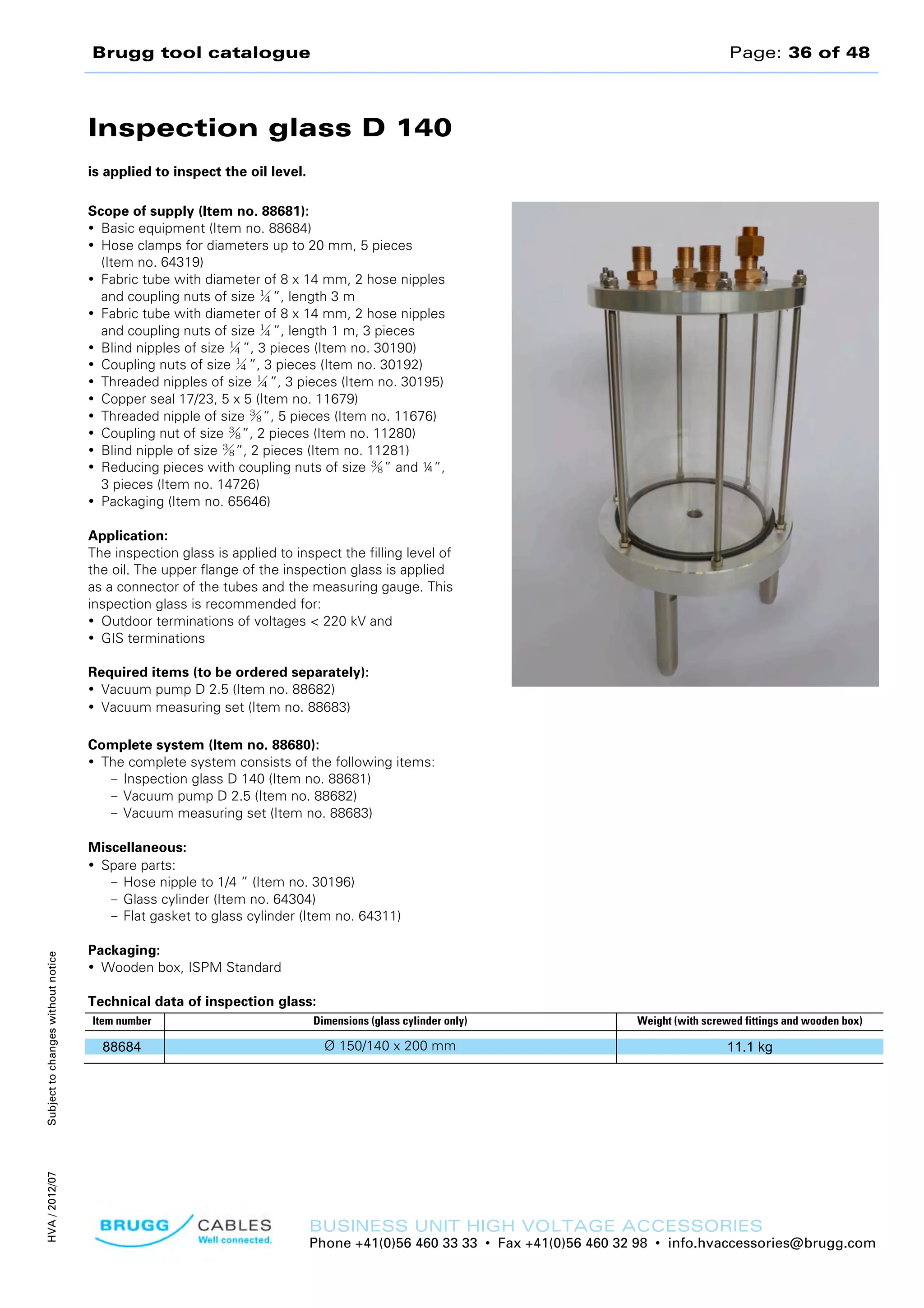 Brugg Cable Tools - High Voltage Cable Jointing Tools | PDF
