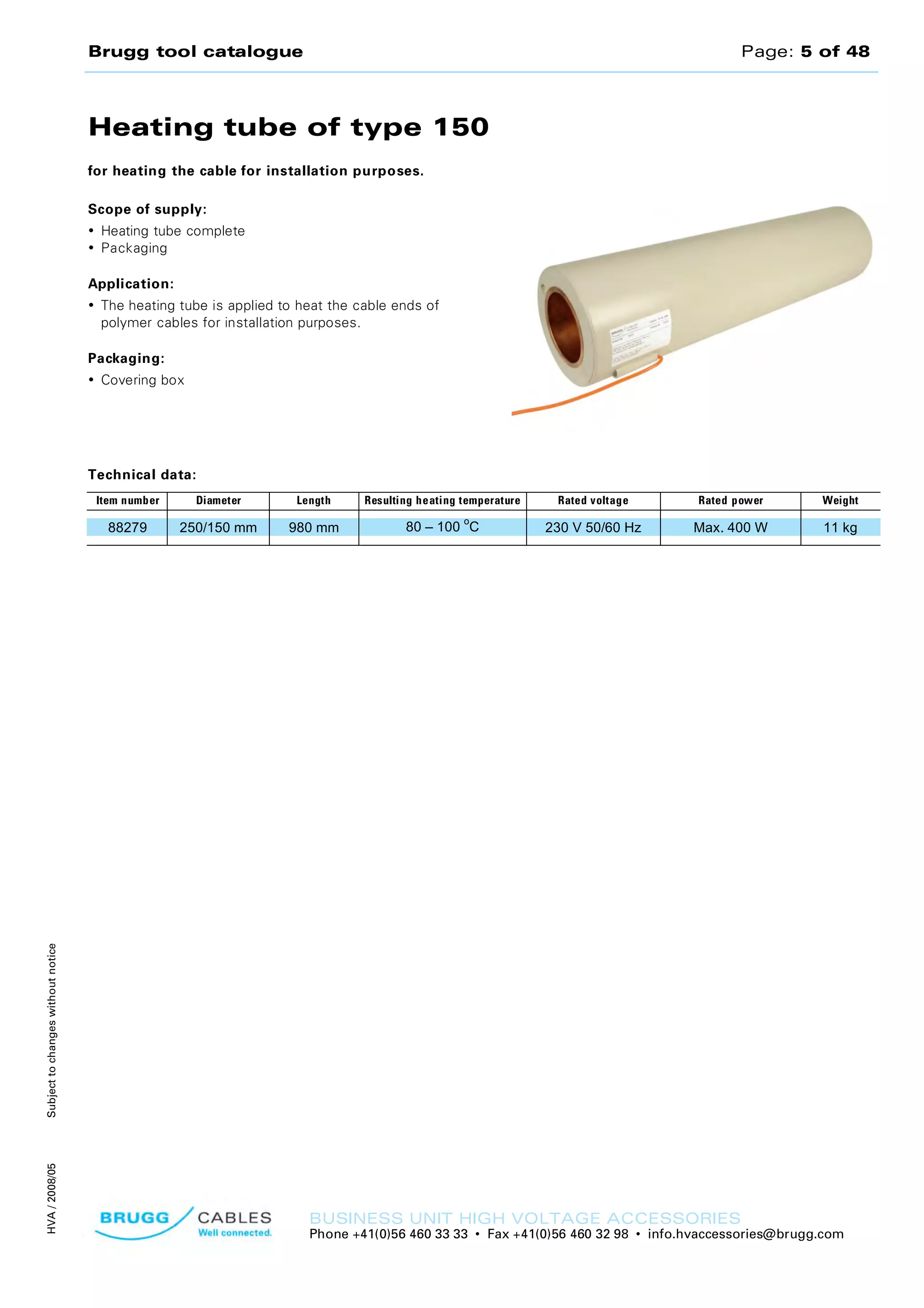 Brugg Cable Tools - High Voltage Cable Jointing Tools | PDF