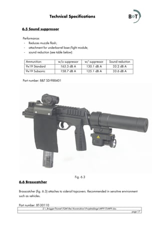 Brugger thomet-smg mp9-tp9 技术规范手册l | PDF