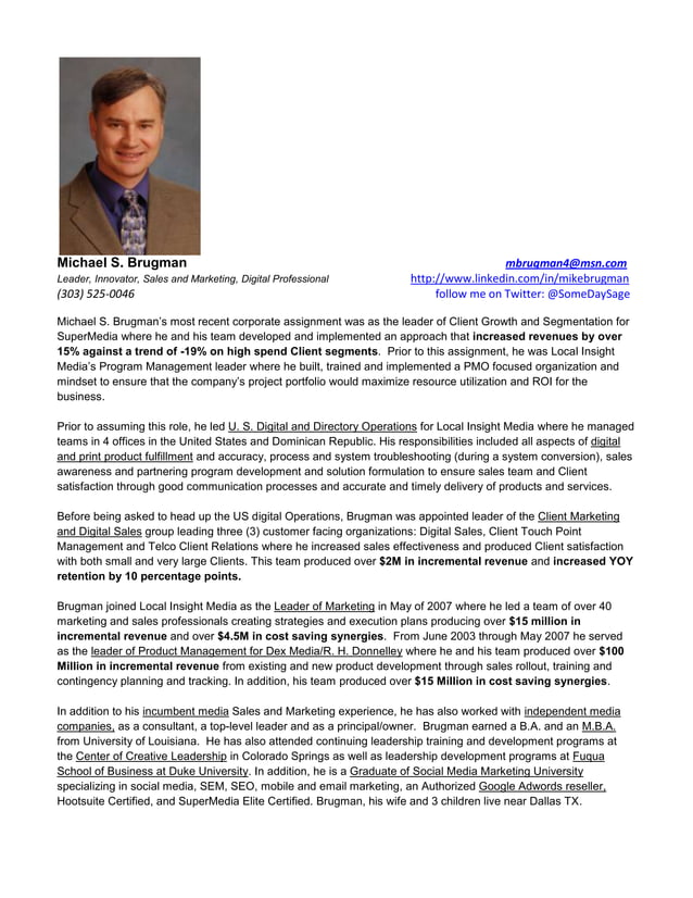 Brugman leader bio | PDF