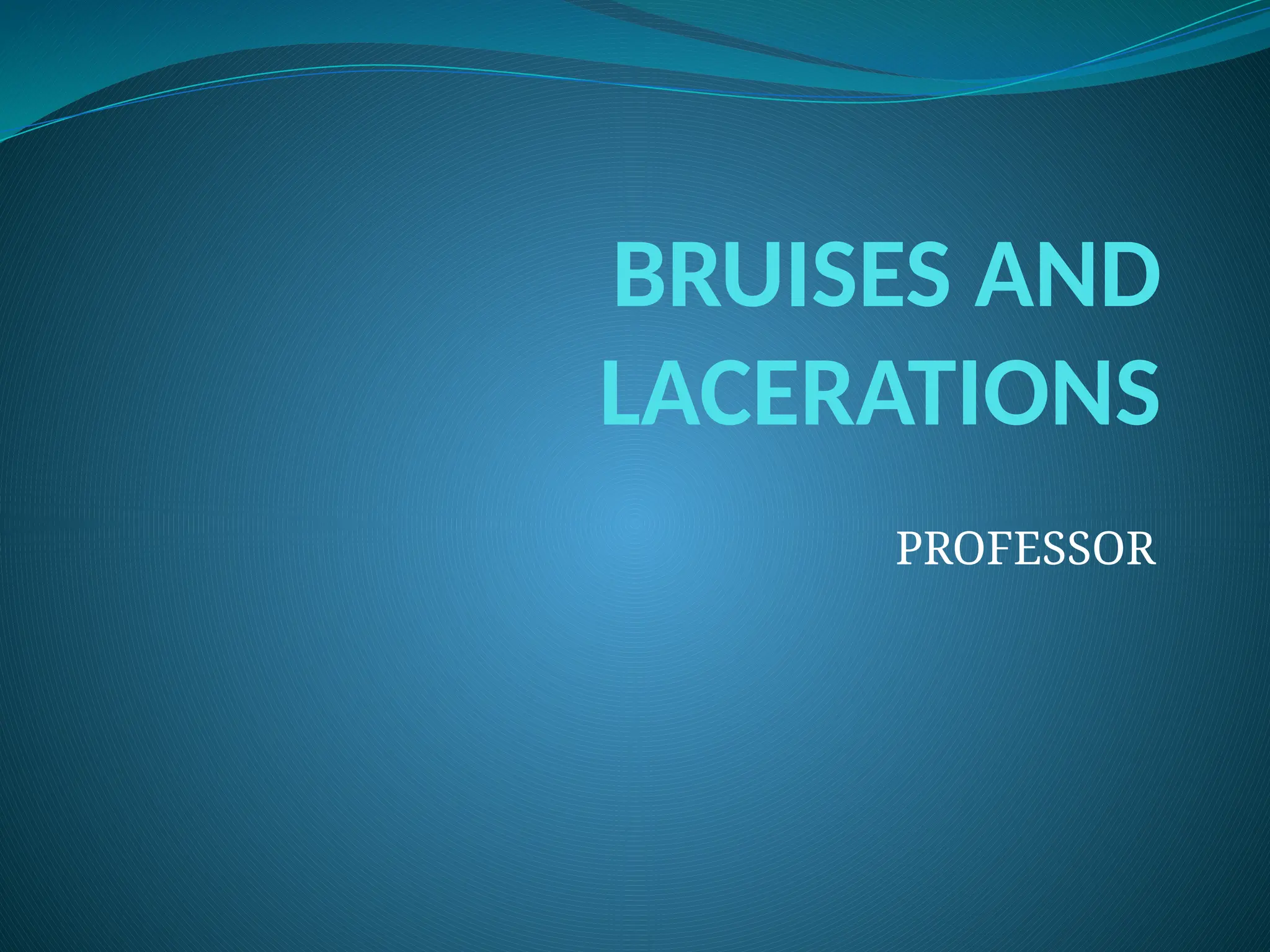 BRUISES AND LACERATIONS.pptx forensic medicine | PPT
