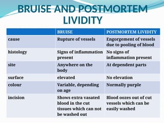 BRUISES AND LACERATIONS.pptx forensic medicine | PPTX