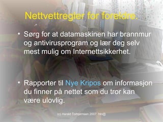 Bruk av Moodle og nettvett. | PPT