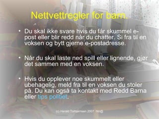 Bruk av Moodle og nettvett. | PPT
