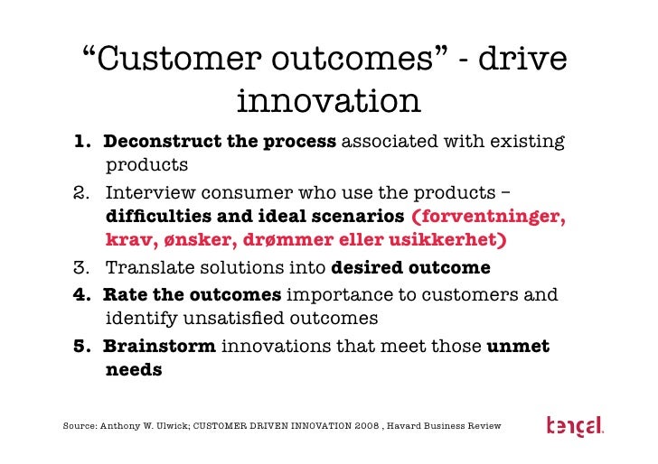 consumer driven innovation consumer driven innovation