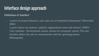 Interfacing literary genesis | PPT