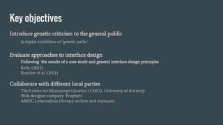 Interfacing literary genesis | PPT