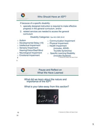 Understanding the IEP | PDF