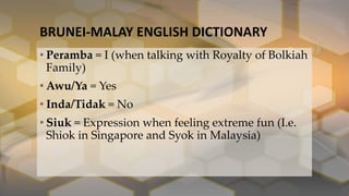 Brunei Darussalam Languages & Literature | PPTX