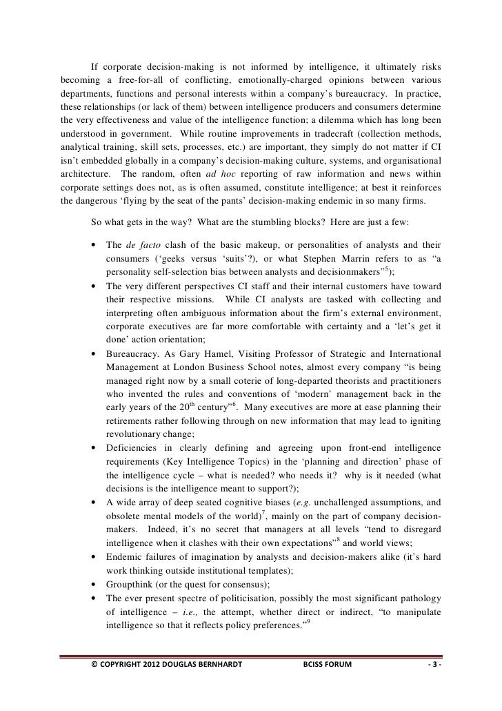 Intelligence Report: What Works, What Doesn't and How to Fix It