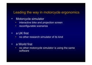 Human-Motorcycle Interaction (HMI): Research issues in motorcycle ...