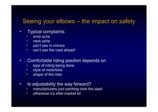 Human-Motorcycle Interaction (HMI): Research issues in motorcycle ...