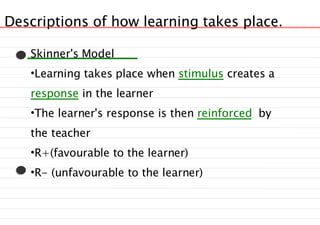 Bruner and Skinner - what are the differences? | PPT