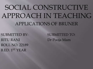 bruner application.pptx | Education