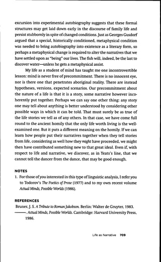 Bruner life as narrative | PDF